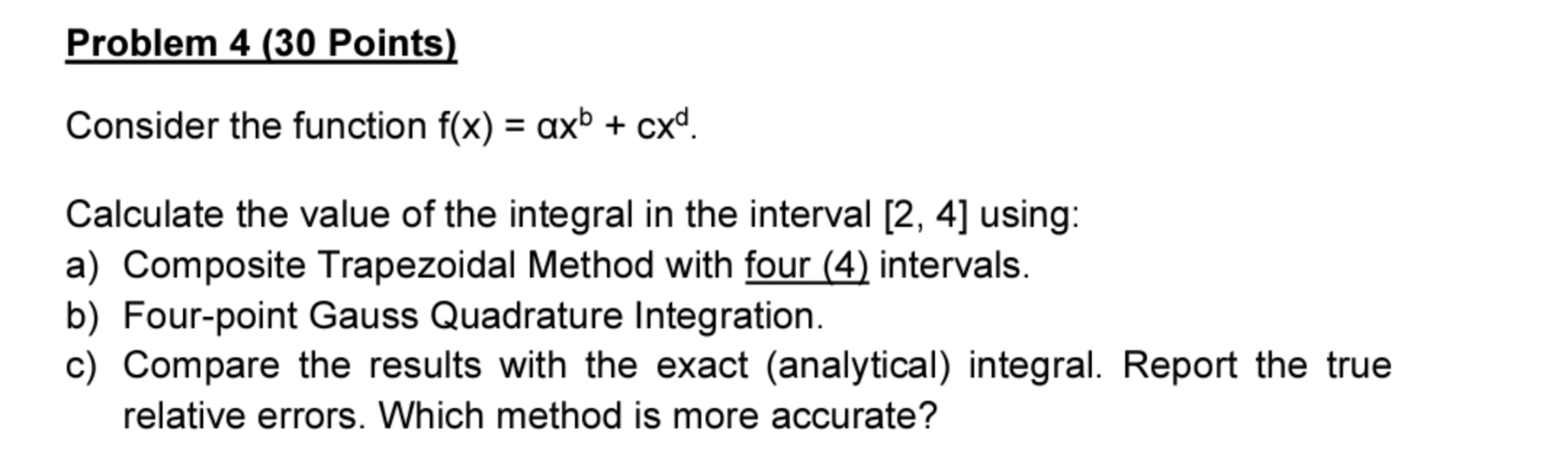 Solved Problem 4 (30 Points) Consider the function f(x) = | Chegg.com