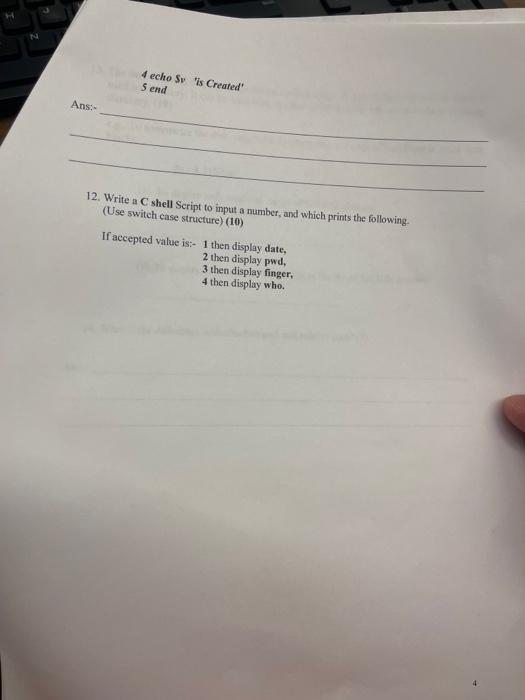 Solved 9. Given the following Bourne Seript is for the sum | Chegg.com