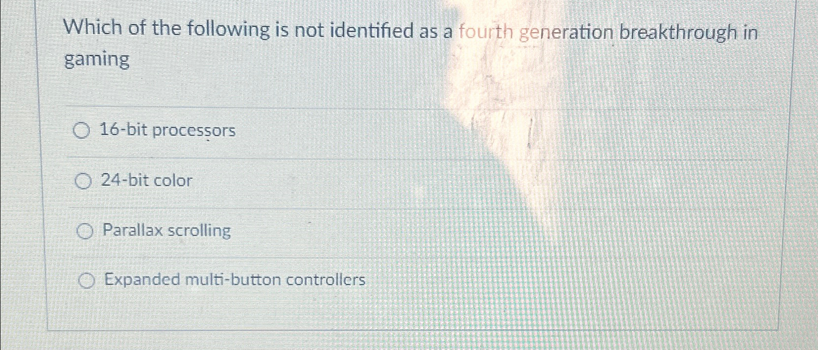 Solved Which of the following is not identified as a fourth | Chegg.com