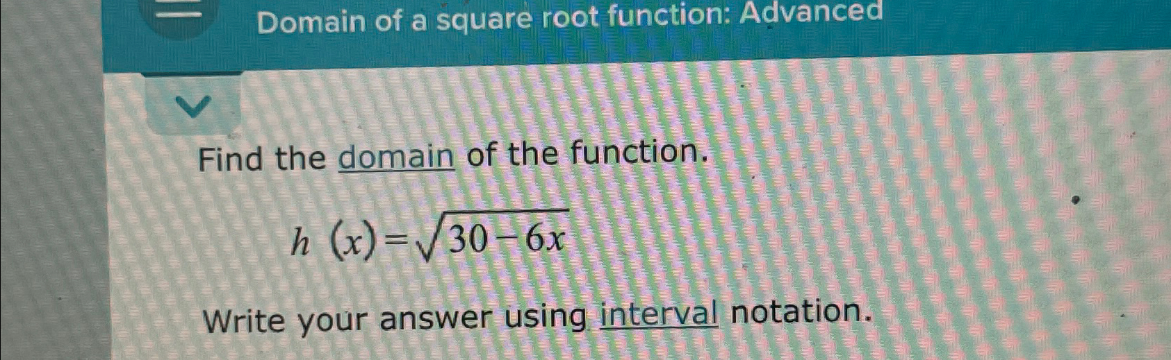 Solved Domain Of A Square Root Function Advancedfind The