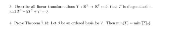 Solved 3. Describe all linear transformations T:R2→R2 such | Chegg.com
