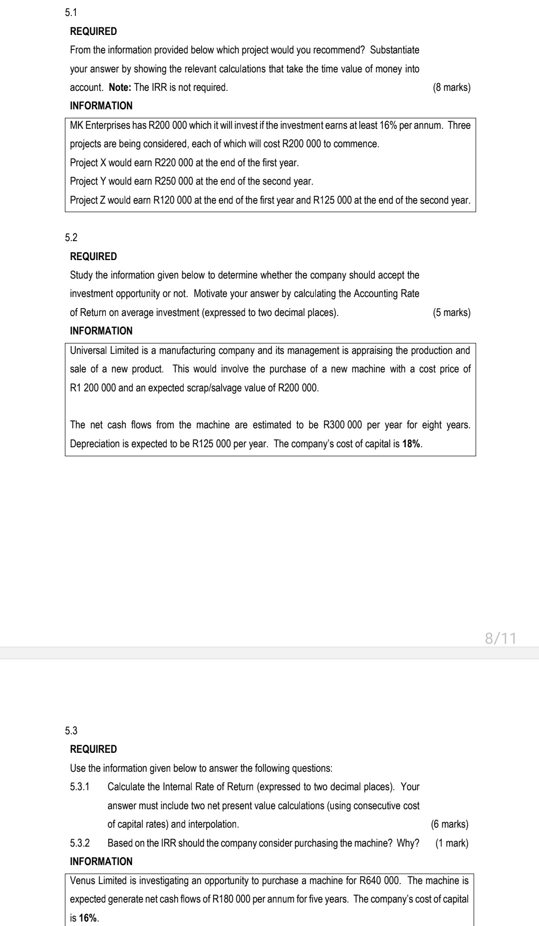 Solved REQUIREDFrom the information provided below which | Chegg.com