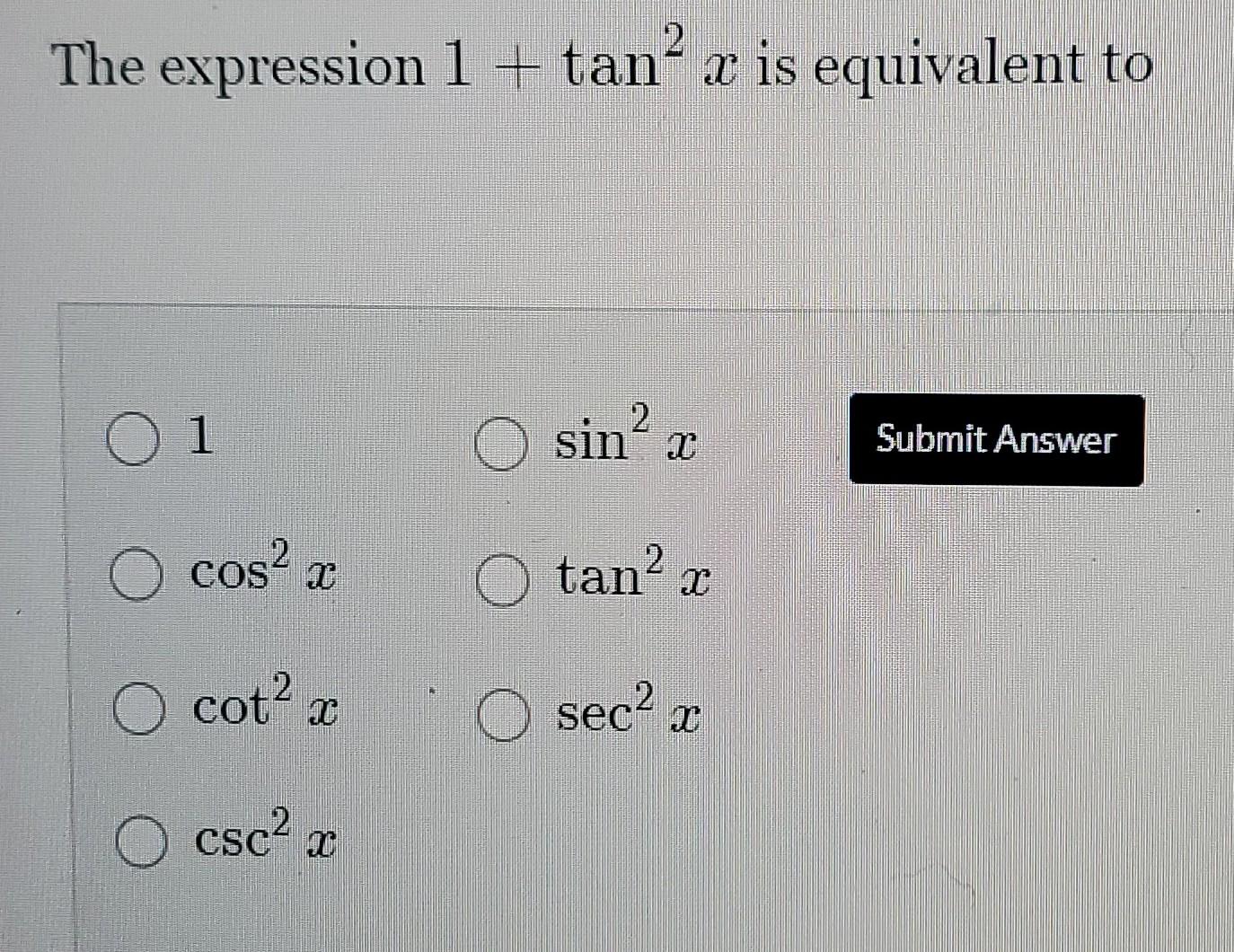 Solved Simplify to a single trig function with no | Chegg.com