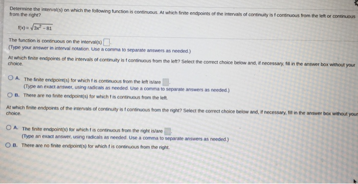 Solved Determine the interval(s) on which the following | Chegg.com
