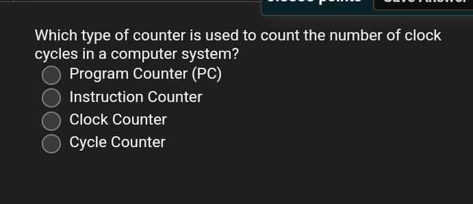 Solved Which type of counter is used to count the number of | Chegg.com
