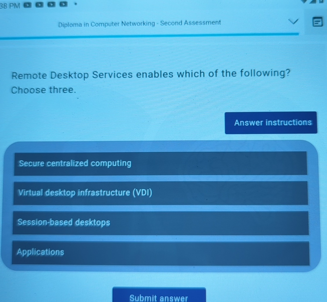 Solved Diploma in Computer Networking - ﻿Second | Chegg.com