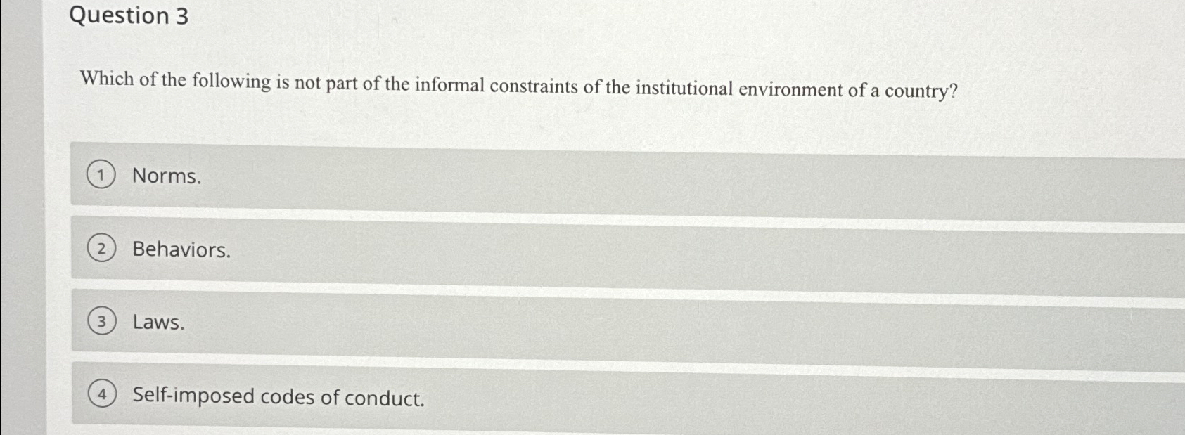 Solved Question 3Which of the following is not part of the | Chegg.com