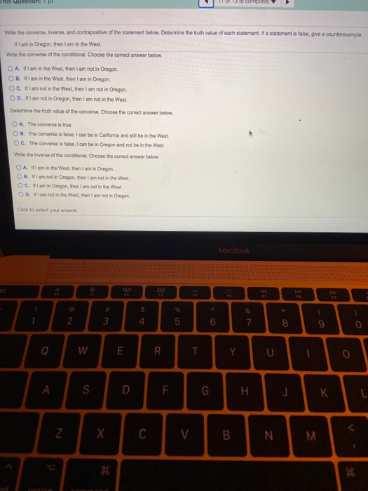 Solved In 13 COME o give a counterexample. Wite the converse | Chegg.com