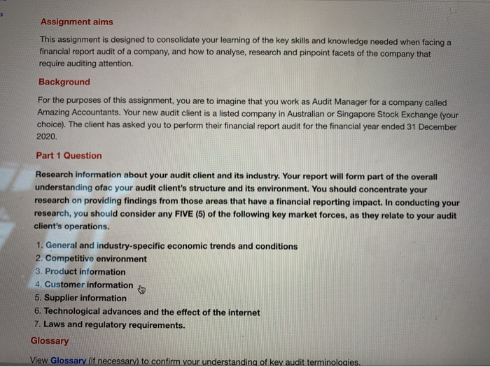 Solved Assignment aims This assignment is designed to | Chegg.com