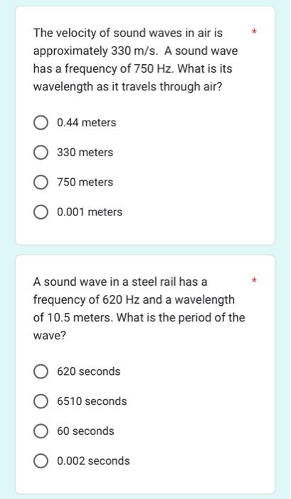 [Solved]: A few multiple choice q's. Thanks! What do wav