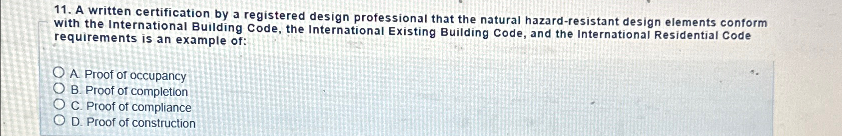 Solved A written certification by a registered design | Chegg.com