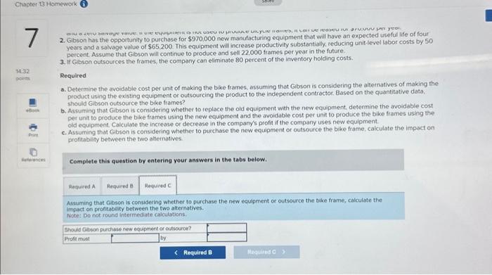 Solved Chapter 13 Homework G 7 14.32 points eBook Print | Chegg.com