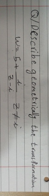 Solved Q/Describe geometrically geometrically the | Chegg.com