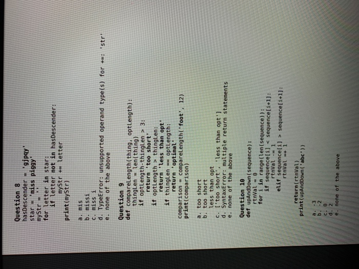 Solved Multiple choice questions (4 points each) Question 1 | Chegg.com