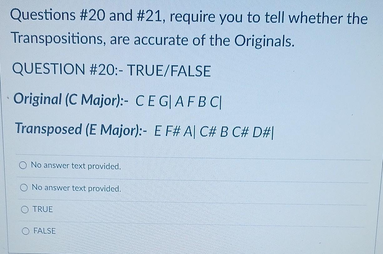 Questions #20 and #21, require you to tell whether | Chegg.com