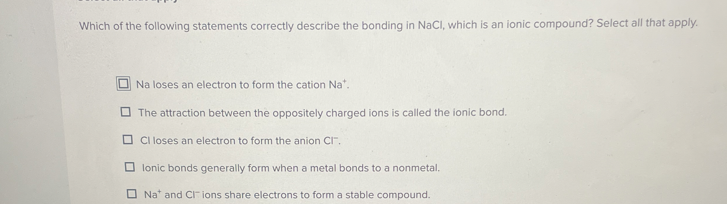 Which of the following statements correctly describe | Chegg.com