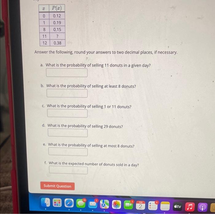 Solved c. What is the probability of selling 1 or 11 donuts? | Chegg.com