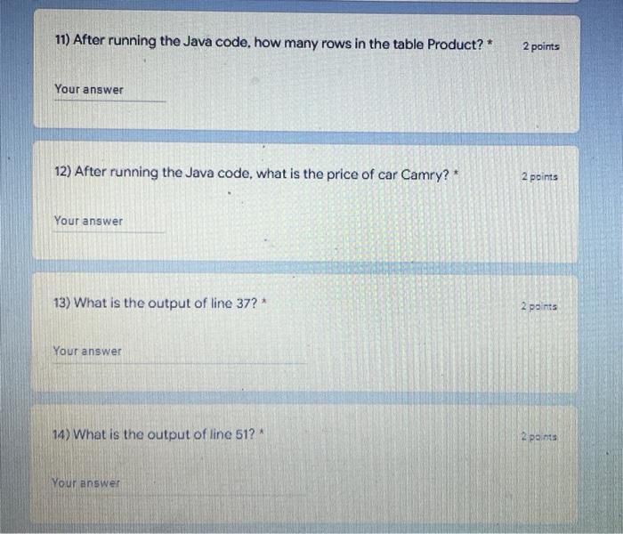 Solved Use the following database to answer all questions: | Chegg.com