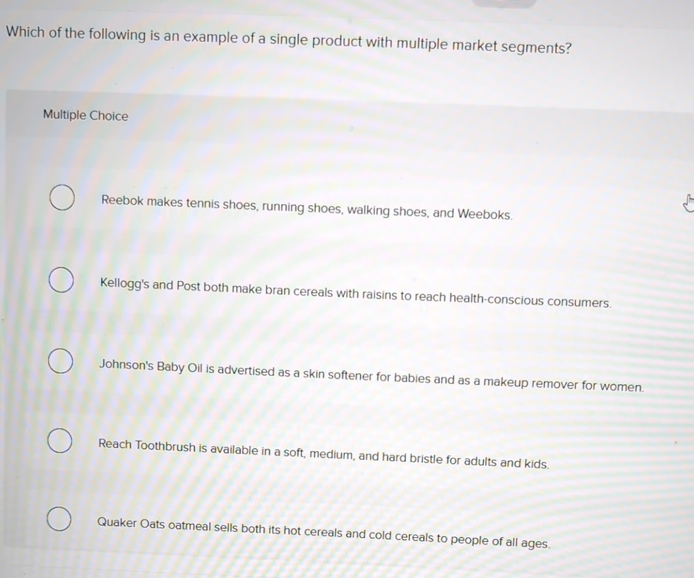 Solved Which of the following is an example of a single | Chegg.com
