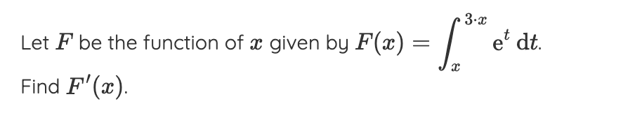 Solved Let F ﻿be the function of x ﻿given by | Chegg.com