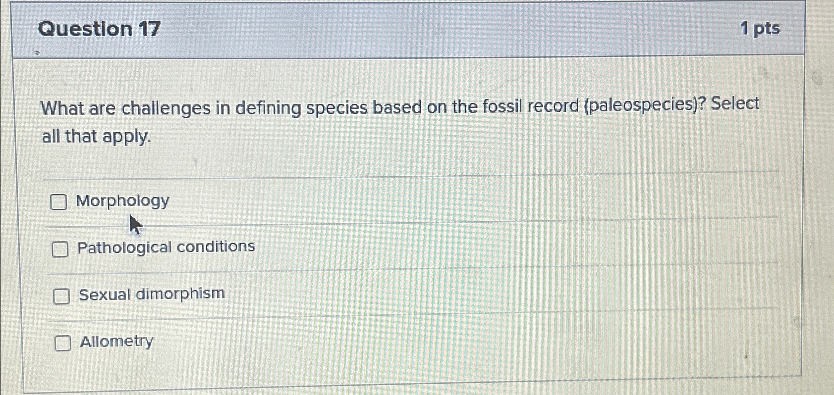 Solved Question 171 ﻿ptsWhat are challenges in defining | Chegg.com