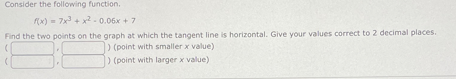 Solved Consider the following | Chegg.com