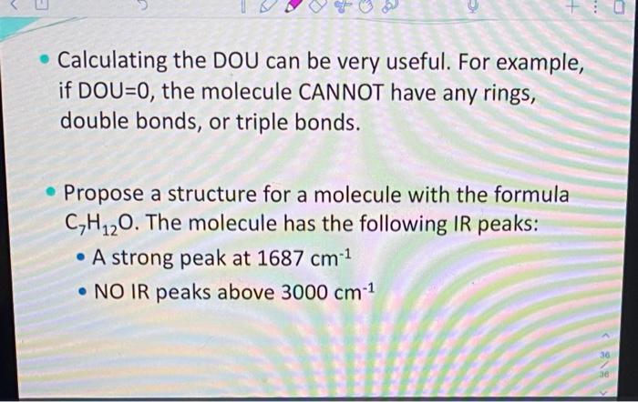 Solved Calculating the DOU can be very useful. For example, | Chegg.com