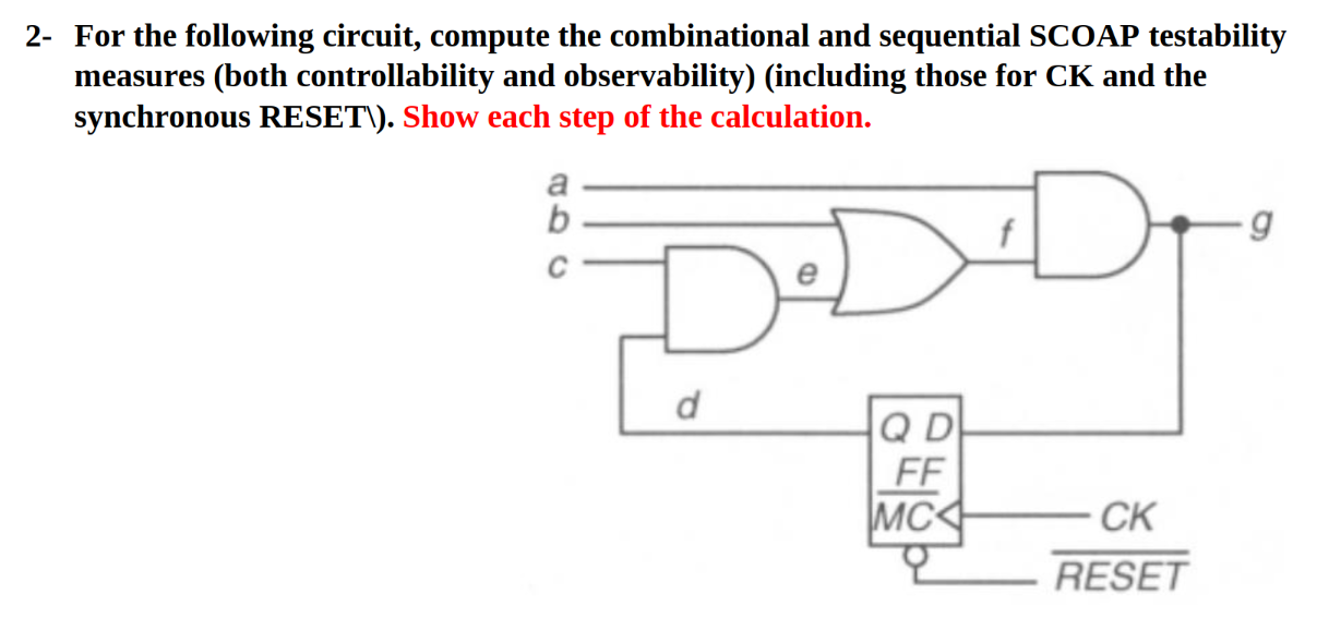 Solved 2- ﻿For the following circuit, compute the | Chegg.com