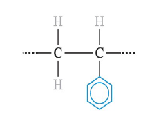 Solved A polystyrene molecule (with the mer shown below) | Chegg.com