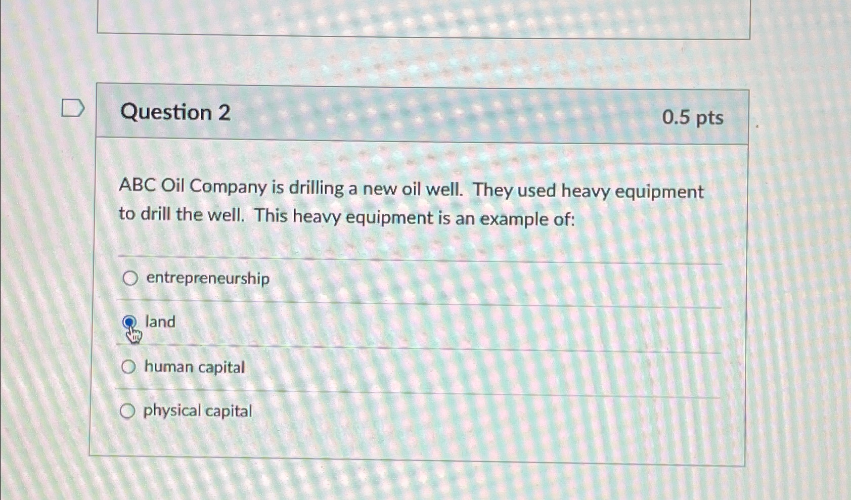 Solved Question 20.5ptsABC Oil Company is drilling a new oil | Chegg.com