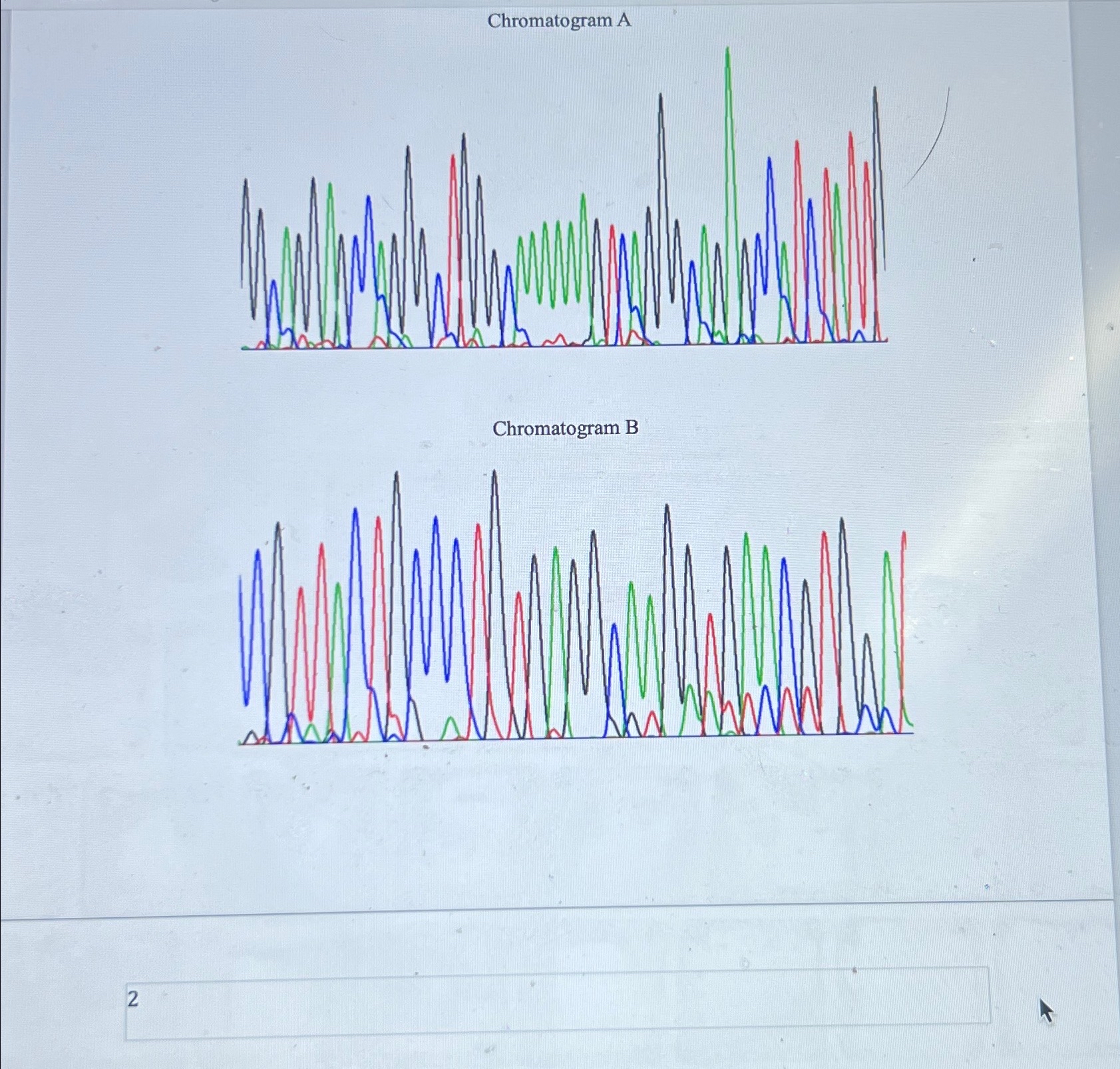 Solved Write The Sequence Of Chromatogram Awrite The