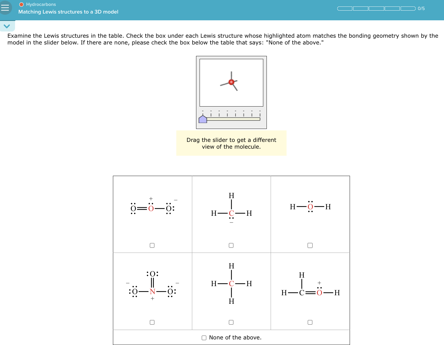 Solved HydrocarbonsMatching Lewis structures to a 3D | Chegg.com