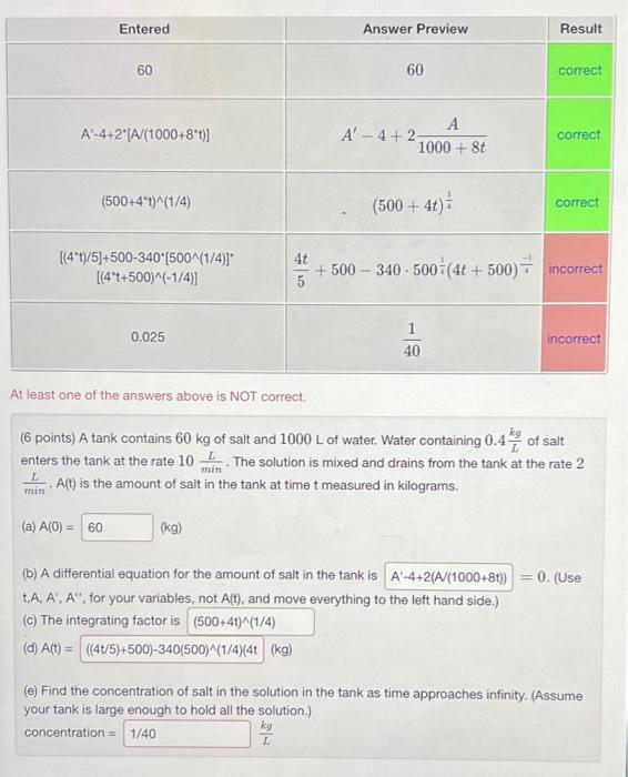 Solved having trouble finding parts d and e please show work | Chegg.com