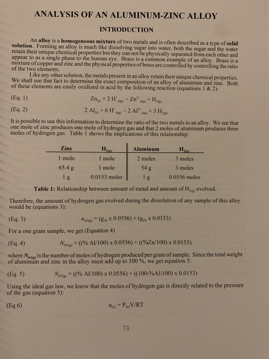 Solved Prelaboratory Assignment: Analysis of an | Chegg.com