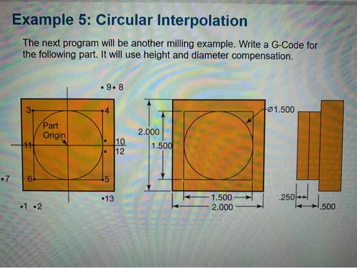 Example 5: Circular Interpolation The next program | Chegg.com