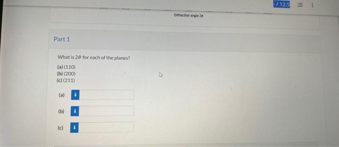 Solved The figure below shows an x-ray diffraction pattern | Chegg.com