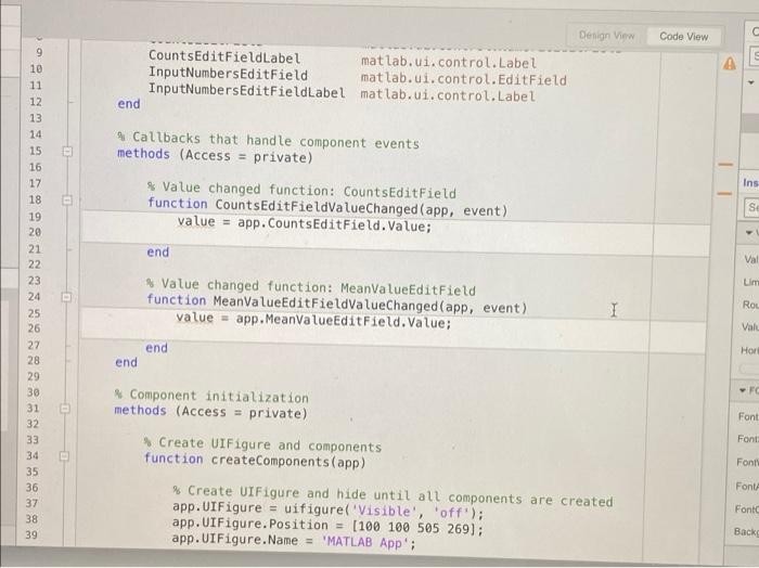 Solved Please help using Matlab! What callbacks do I put | Chegg.com