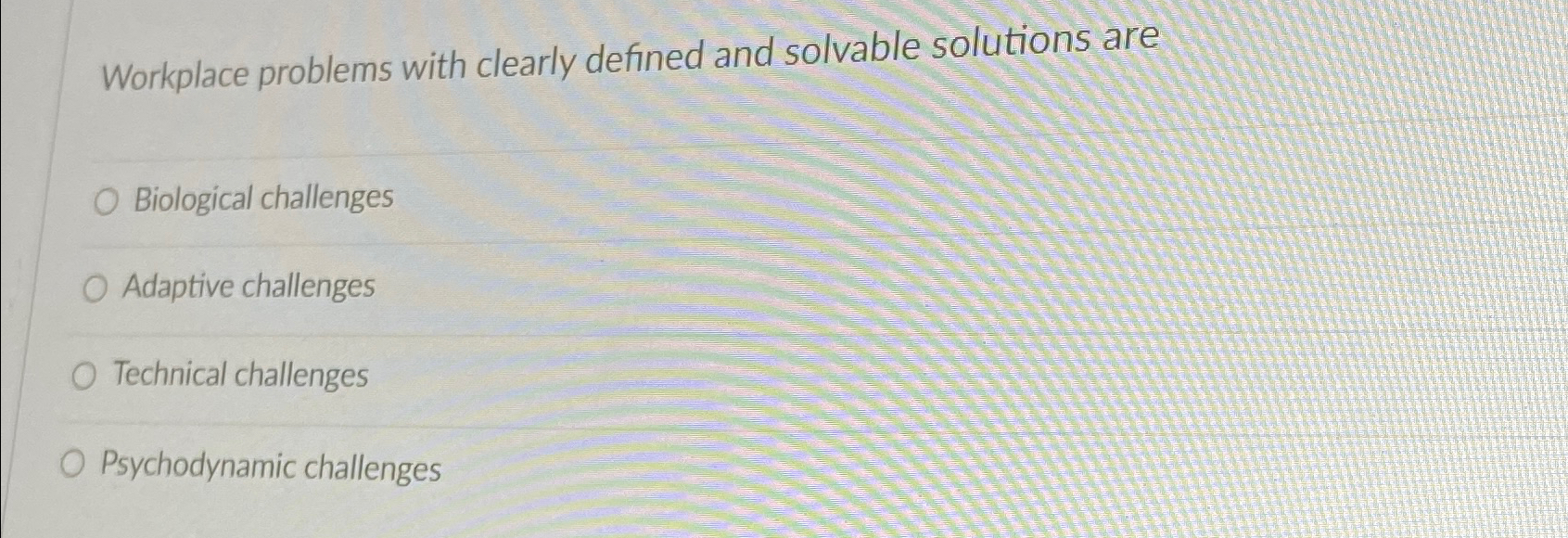 Solved Workplace problems with clearly defined and solvable | Chegg.com