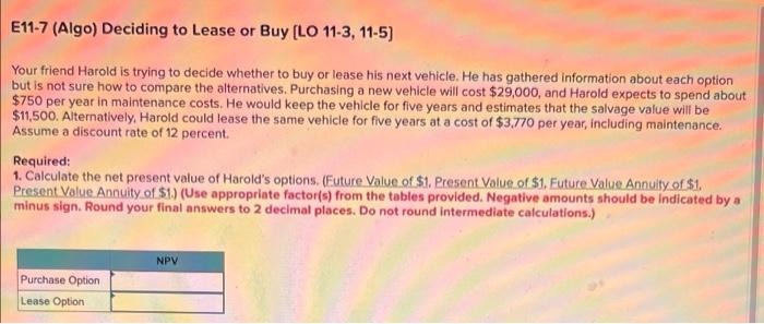 Solved E11-1 (Algo) Calculating Accounting Rate of Return, | Chegg.com