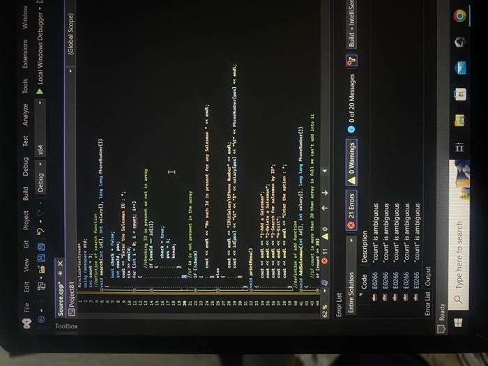 Solved could someone tell me why im having this errors , i | Chegg.com