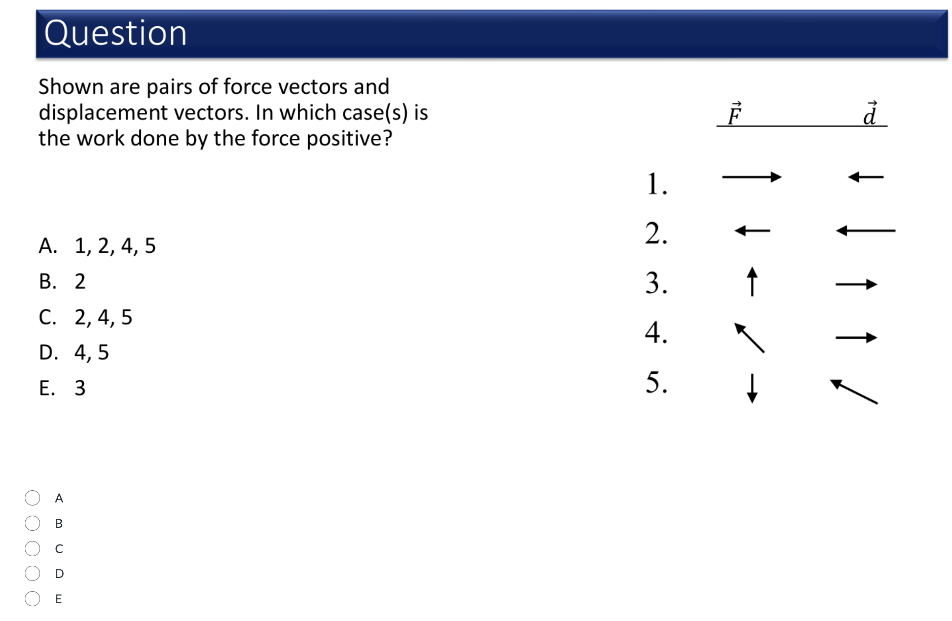 Solved QuestionShown are pairs of force vectors | Chegg.com