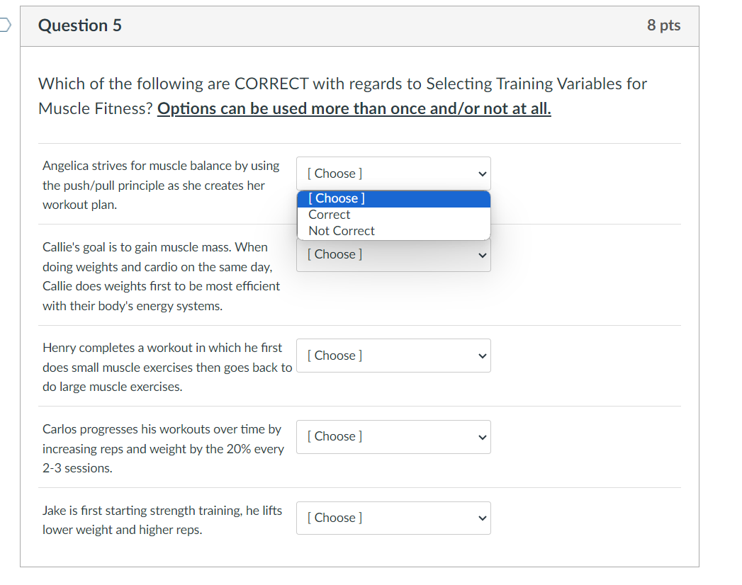 Solved Question 5Which of the following are CORRECT with | Chegg.com