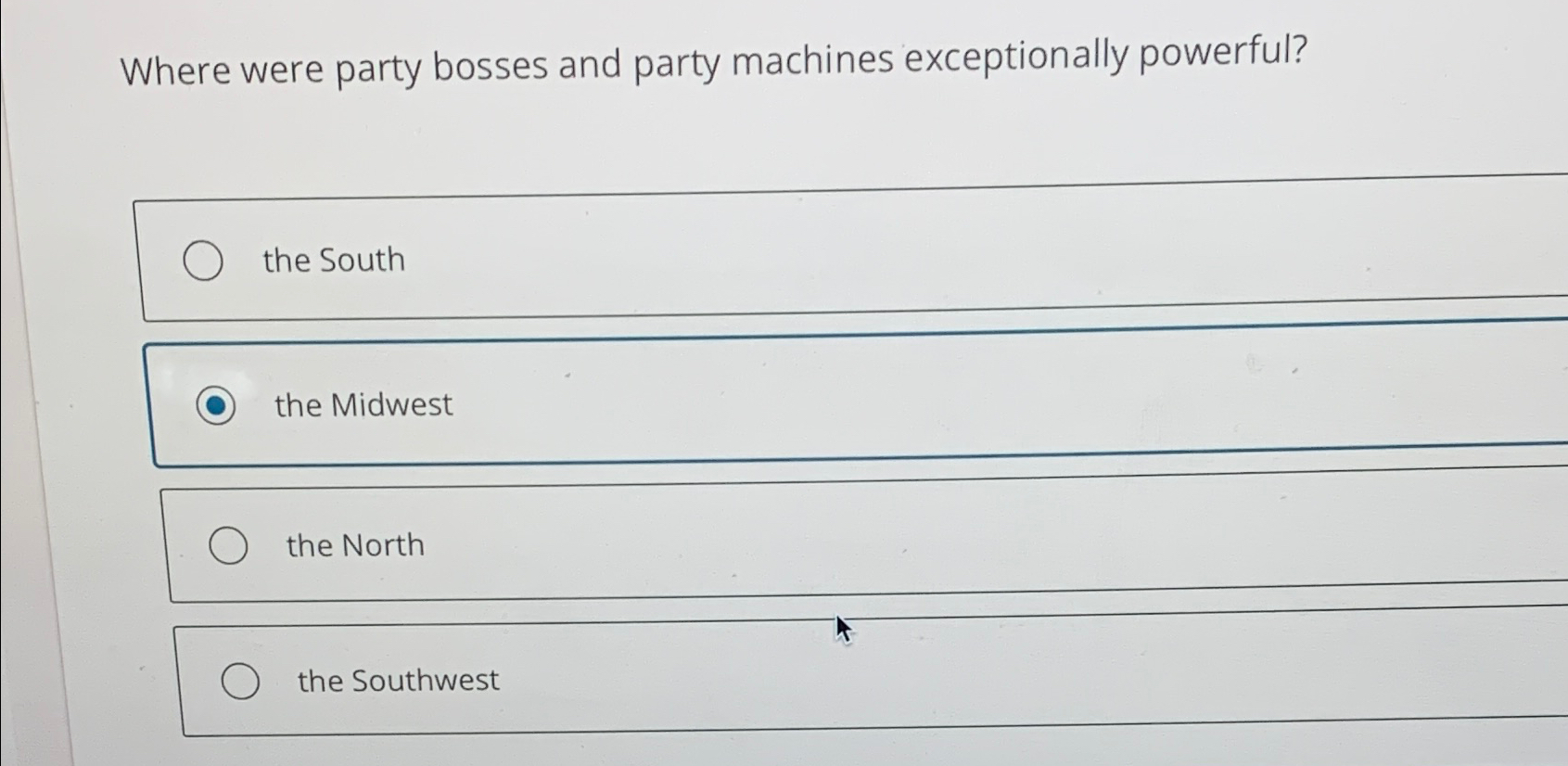 Solved Where were party bosses and party machines | Chegg.com