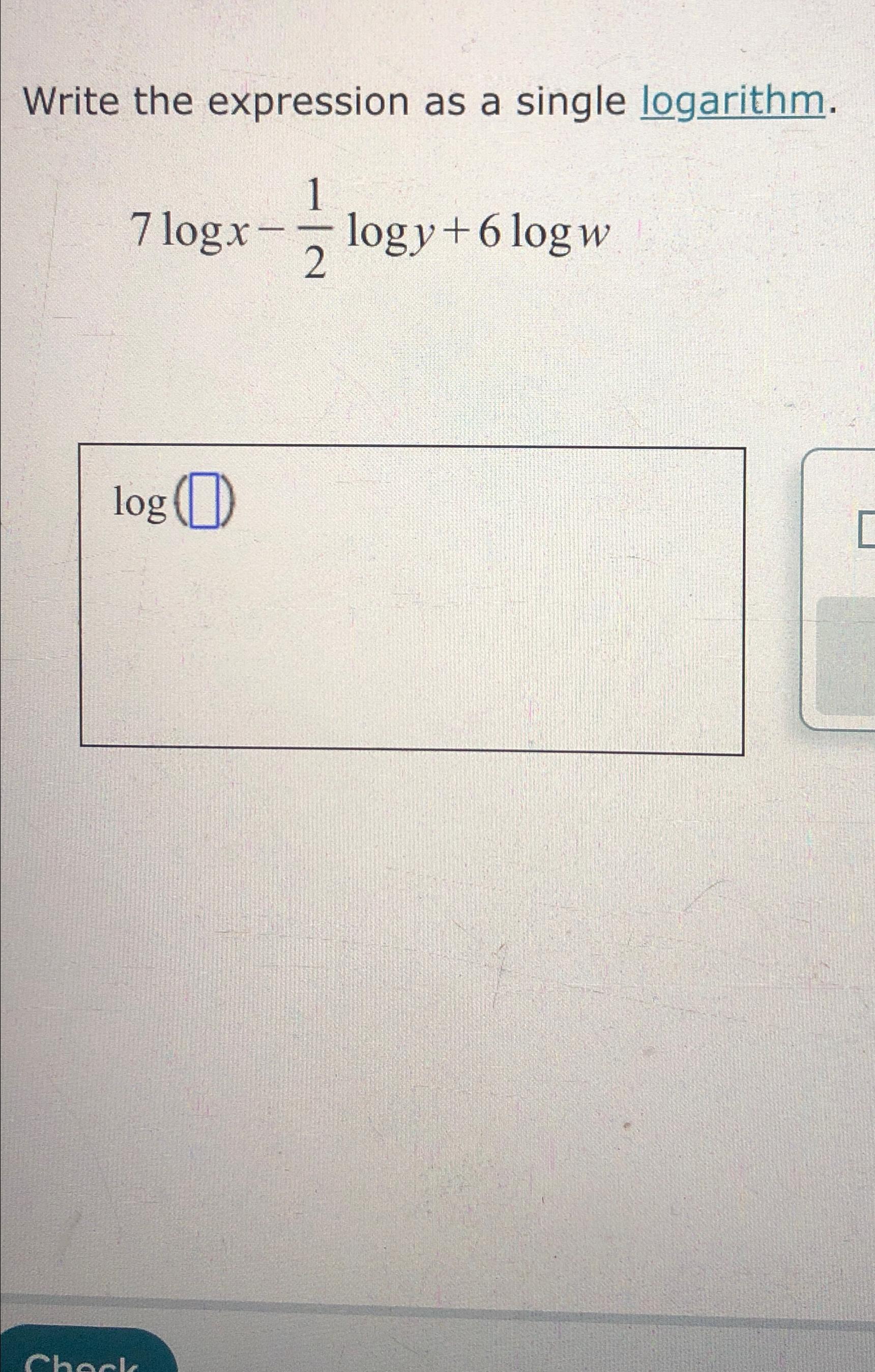 Solved Write the expression as a single | Chegg.com