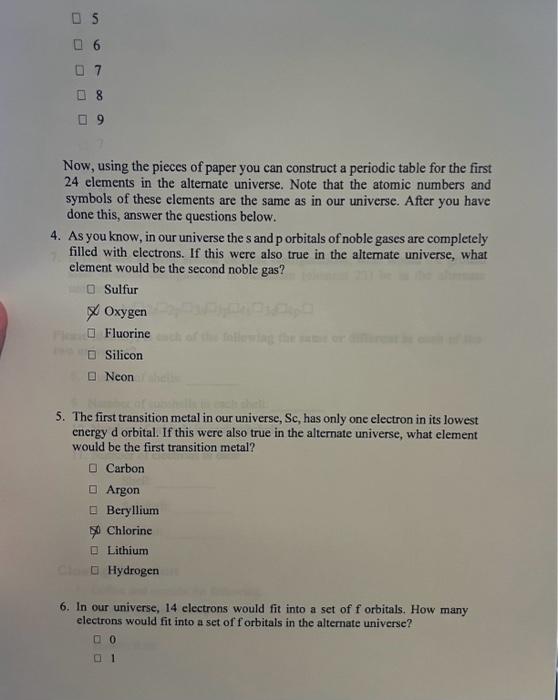 Solved 1. Fill in the table below with the allowed quantum | Chegg.com