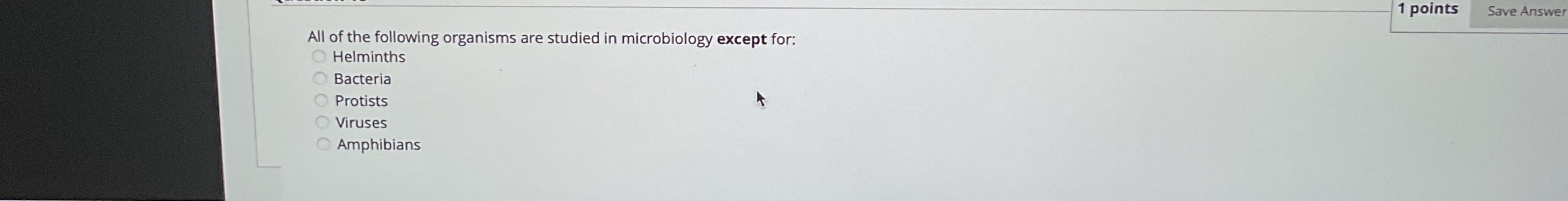 Solved All of the following organisms are studied in | Chegg.com