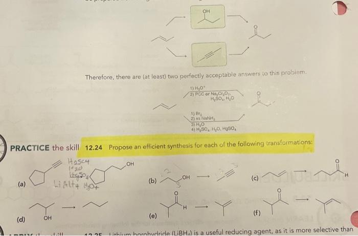Solved 12.24 Propose an efficent synthesis for each of the | Chegg.com