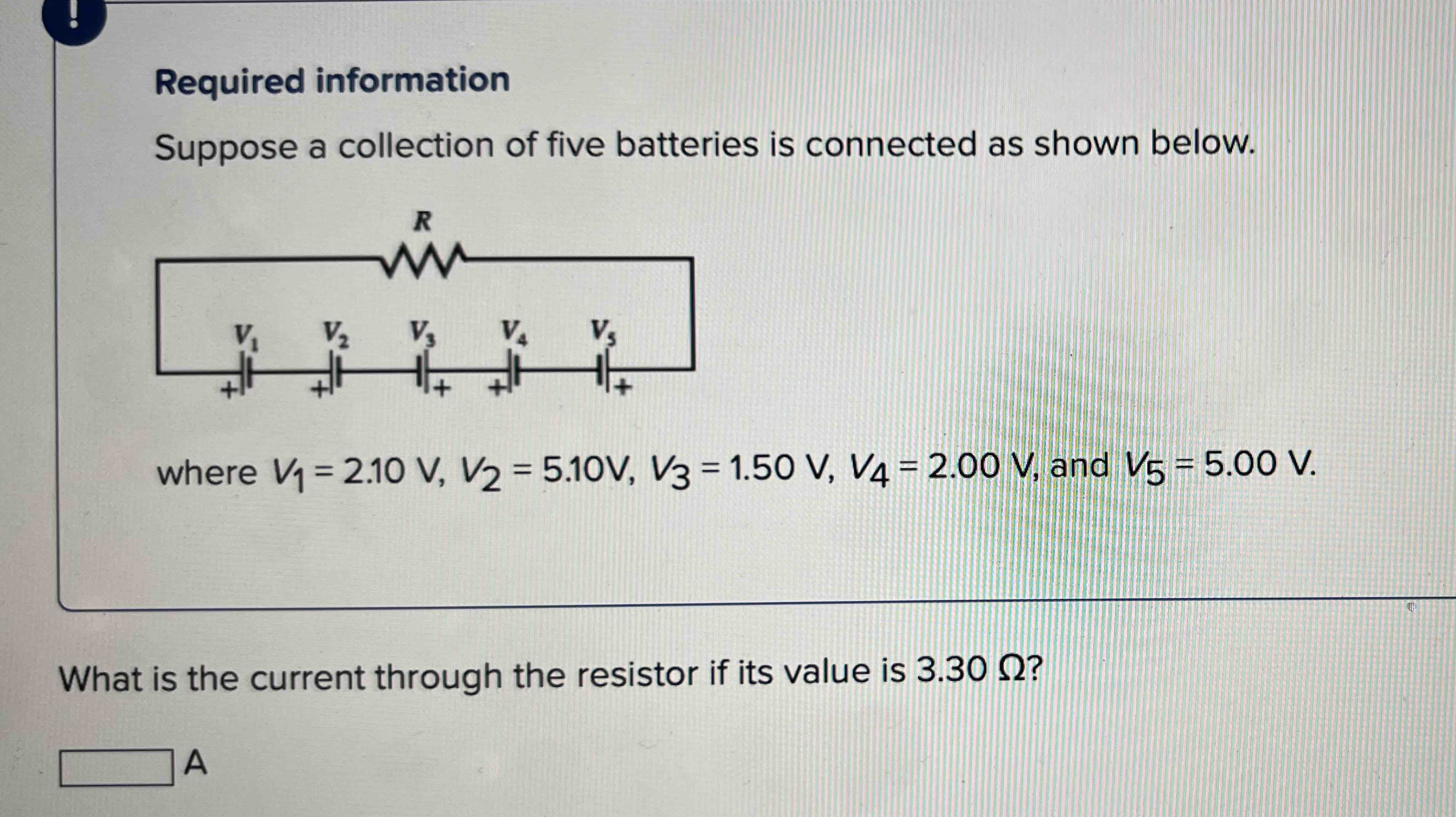 Solved Required informationSuppose a collection of five | Chegg.com