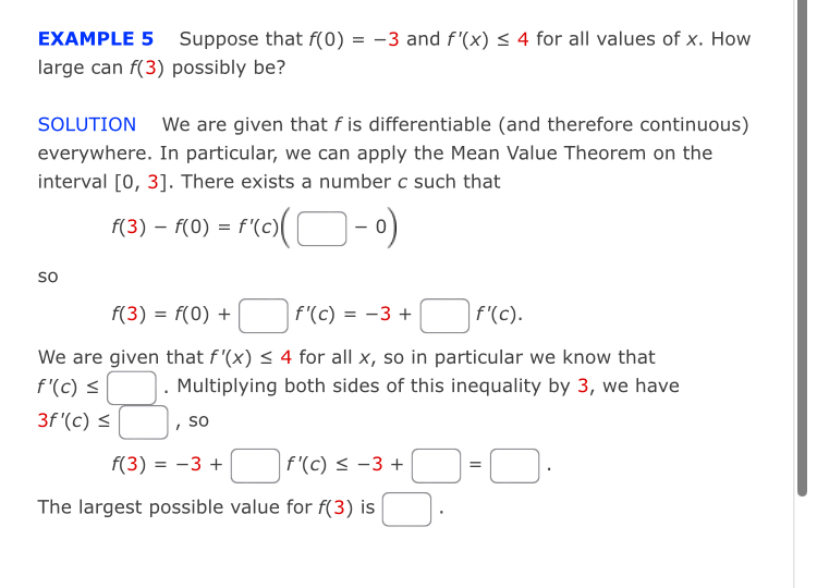 Solved Example 5 ﻿suppose That F 0 3 ﻿and F X ≤4 ﻿for All