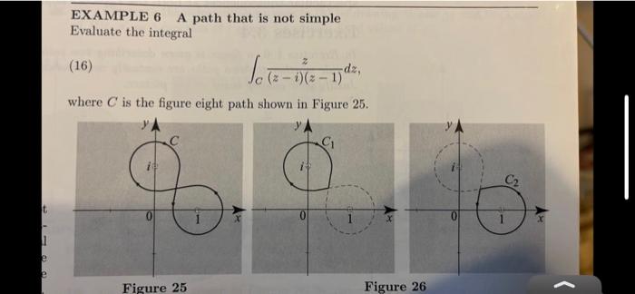 Solved EXAMPLE 6 A path that is not simple Evaluate the | Chegg.com
